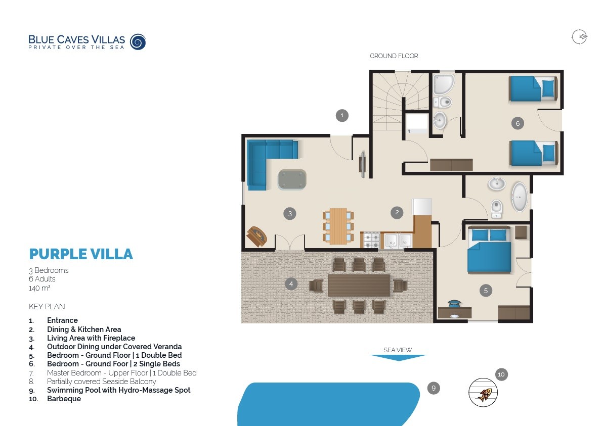 Purple Luxury Villa | Blue Caves Villas in Zakynthos Greece